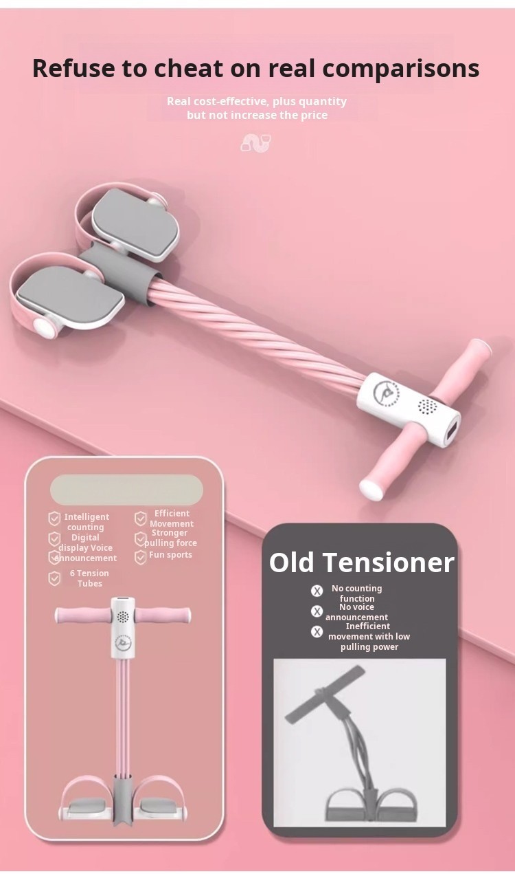 [Voice Announcement Counting]Upgraded Smart Stirrup Puller/Sit-ups Slim ...