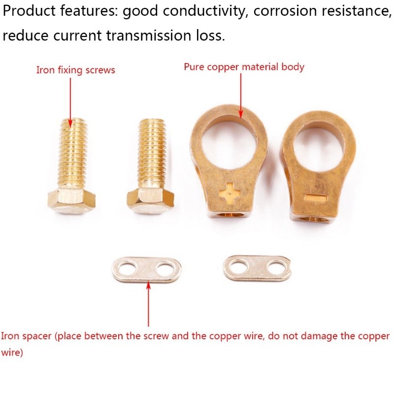 Car Battery Terminal Wire Cable Clamp Top Quick Post Terminal Positive ...