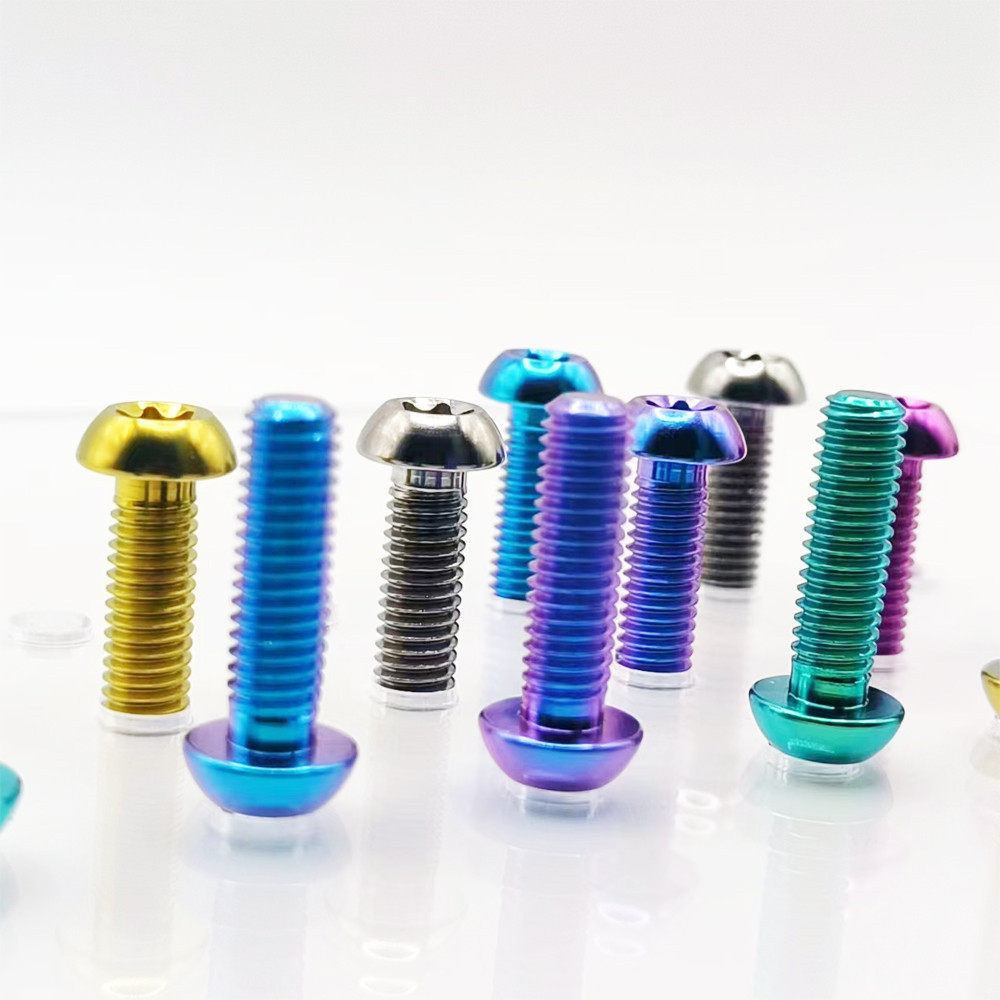 GR5/TC4 Motorcycle CNC Titanium Alloy M5 X8-10-12 Button Head Bolt Body screw | Shopee Malaysia