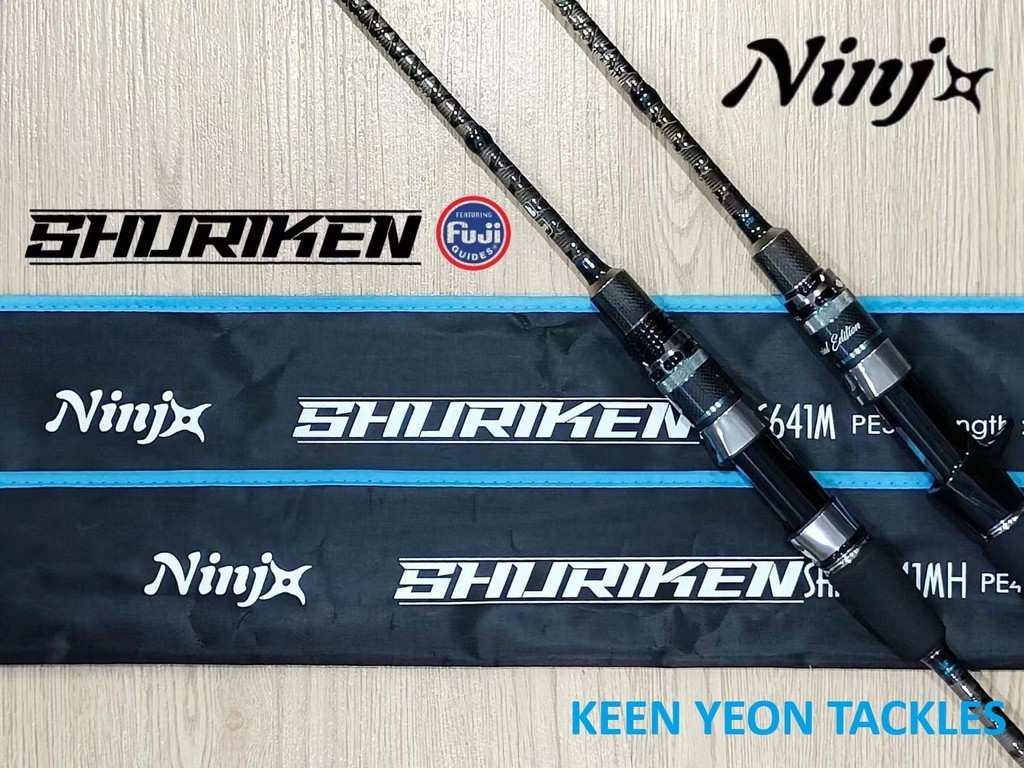 NINJA SHURIKEN SPINNING/ BAITCASTING JIGGING FISHING ROD | Shopee Malaysia