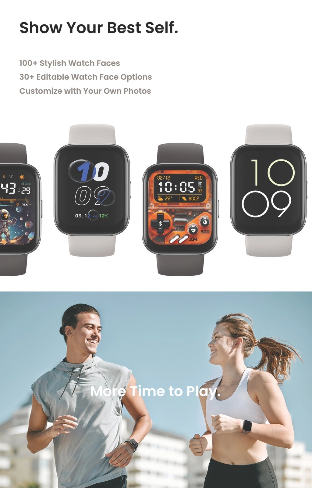 Amazfit Bip 5 Unity Smartwatch | 1.91" Large Display | IP68 Water ...