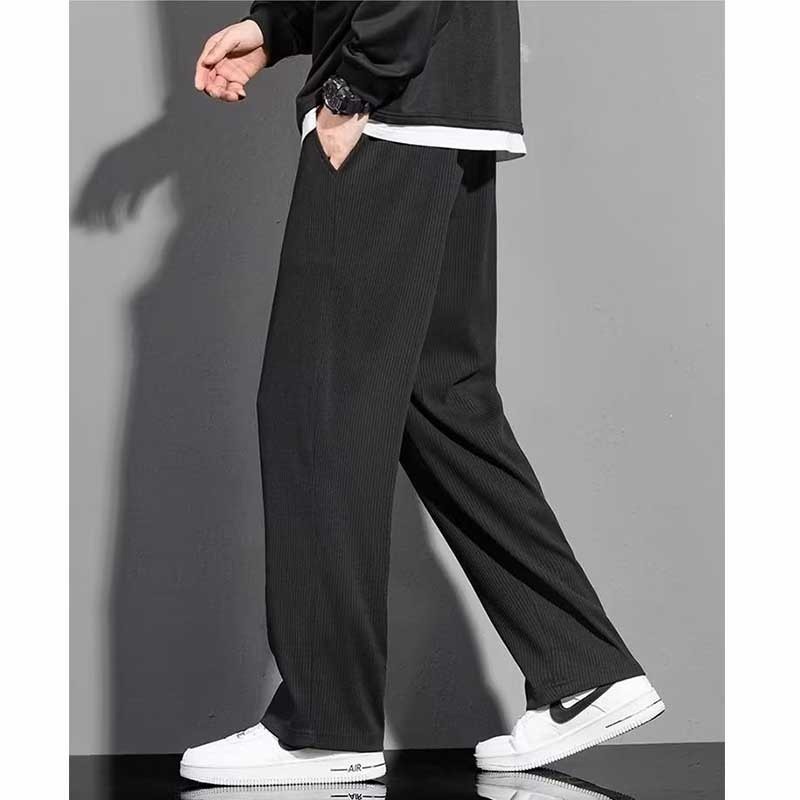 EECHO Ice Silk Seluar Slack Lelaki Loose Casual Straight Cut Pants for ...