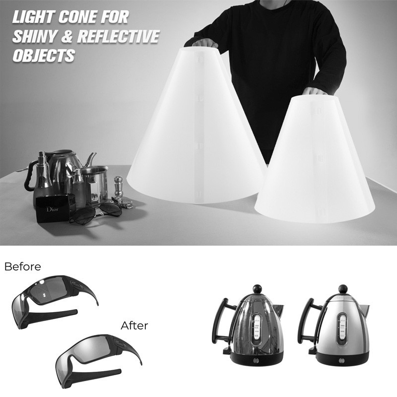 Conical Product Shoot Diffuser / Tent Professional Light Cone for ...