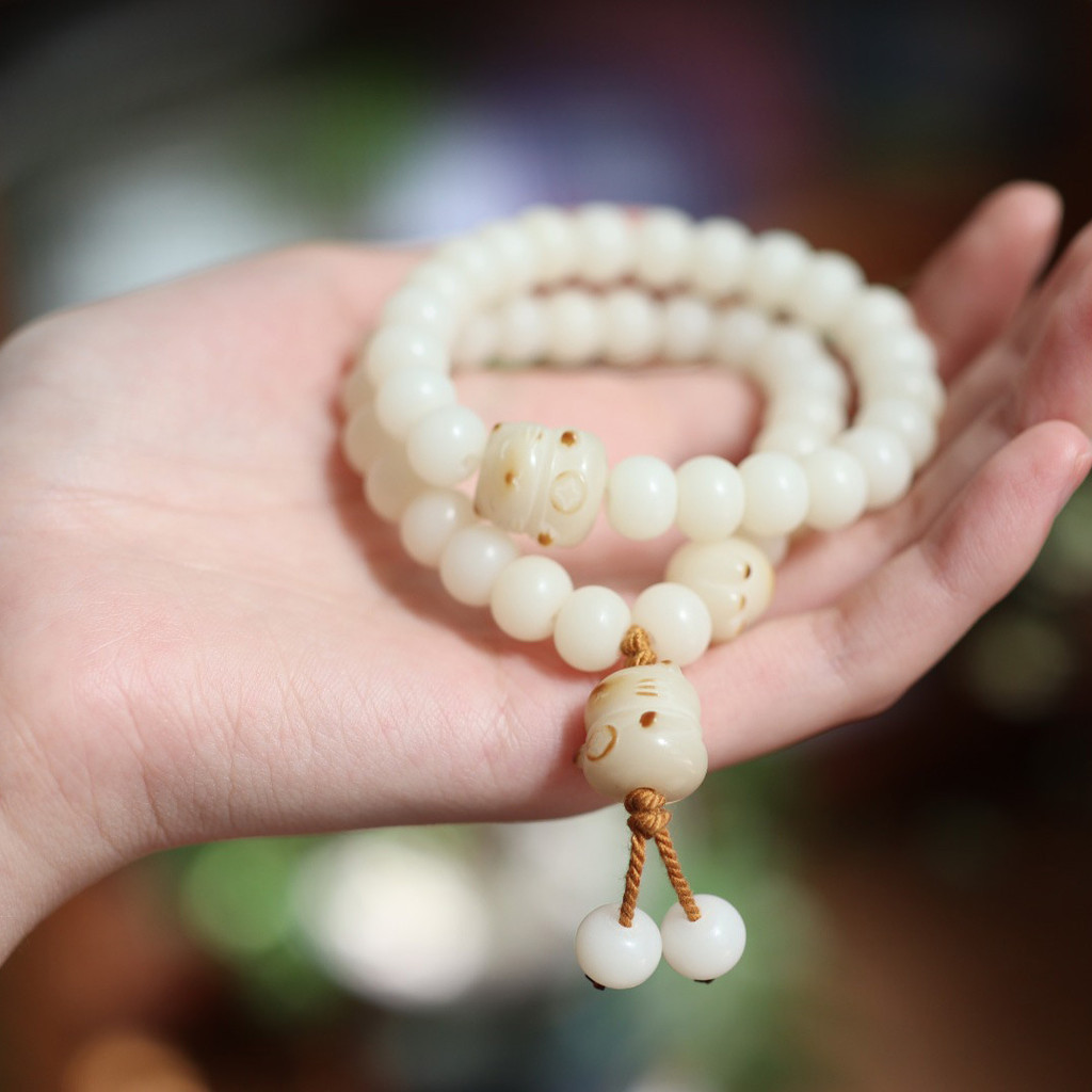 White Jade Bodhi Root Bracelet Hot Burnt Cat Claw Bodhi Child Bracelet ...