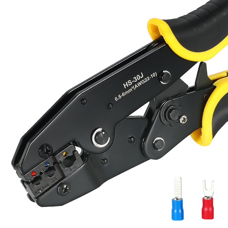 Crimping Tool HS-30J Pliers For Insulated Wire Connectors-AWG 22-10 ...