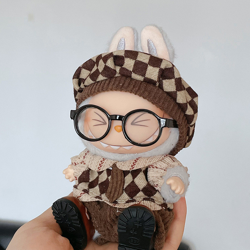 17cm Labubu Doll Clothes Italian Artist Cos Outfit Stylish Replacement ...