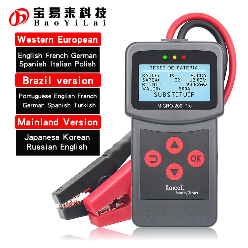 MICRO-200 Pro battery conductance tester 多语言 电瓶检测仪 | Shopee Malaysia