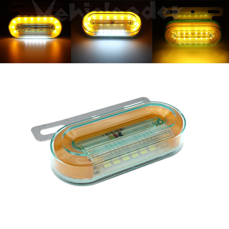 2x 12V/24V Car Truck Side Marker Lights 12LED Car External Lights ...