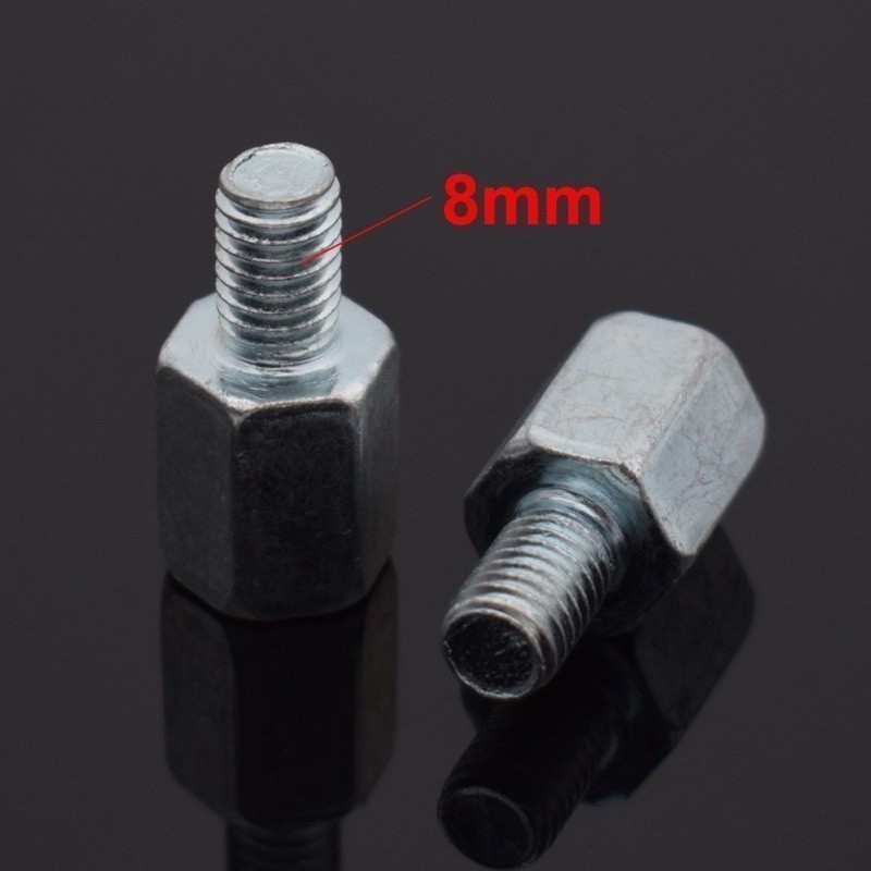 SIDE MIRROR Motorcycle Adapter Bolt Screw HONDA YAMAHA 1PC 8MM MIRROR ...