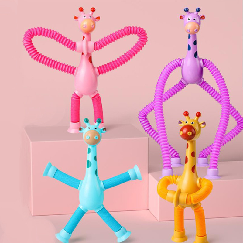 Blue Stretchable Robot Fidget Toy For Kids Fun Flashing Stress Relief ...