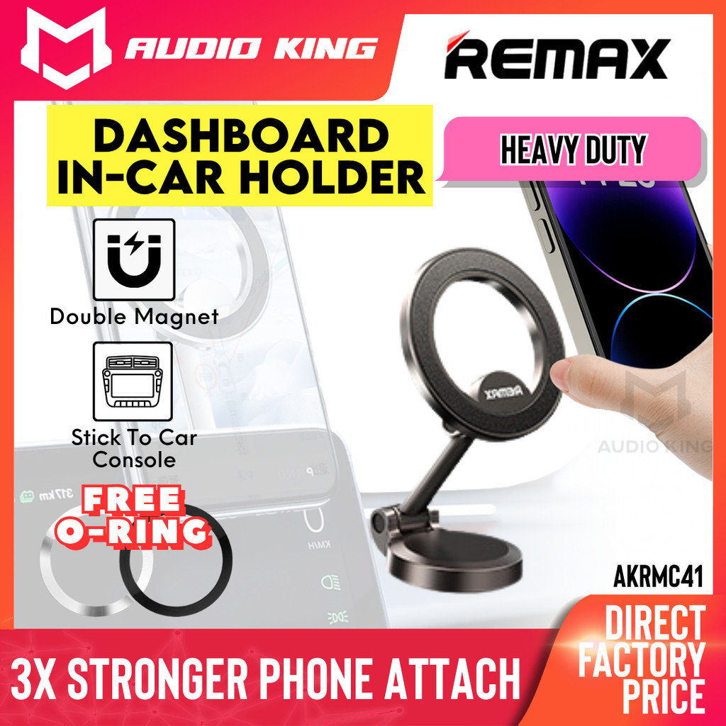 REMAX Strong Magnetic Rotary Steel Metal Phone Holder For In Car ...
