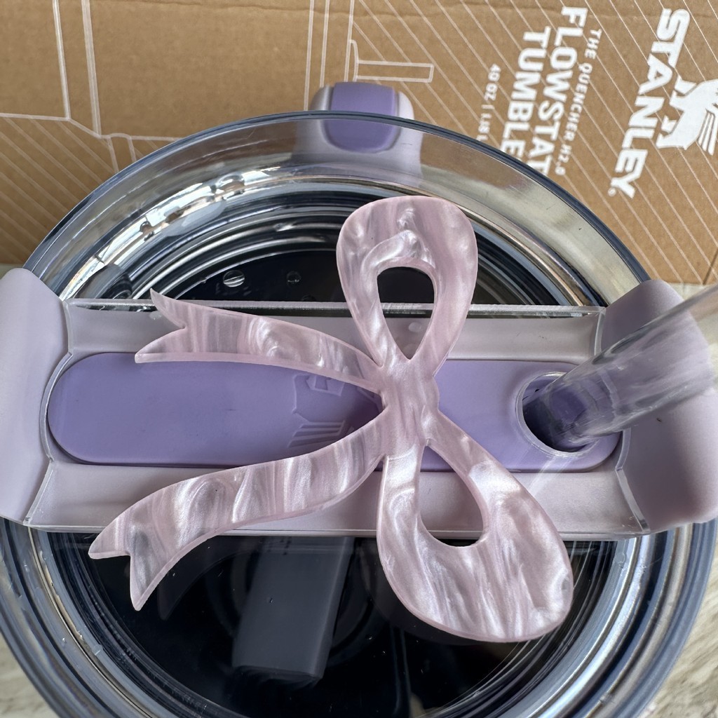 Stanley Tumbler Tag Cup Lid Tag Bow Water Ripple Stanley Tumbler Tag 40 ...