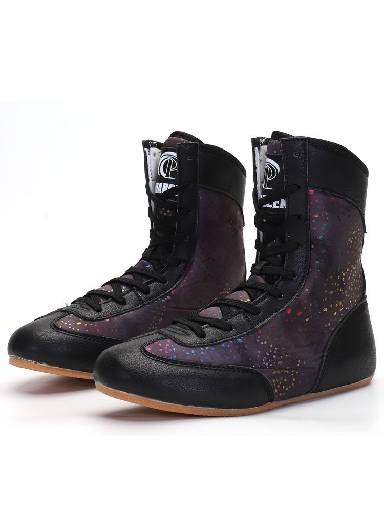 = 24 Hours Children's Professional Boxing Wrestling Shoes Long Boots ...