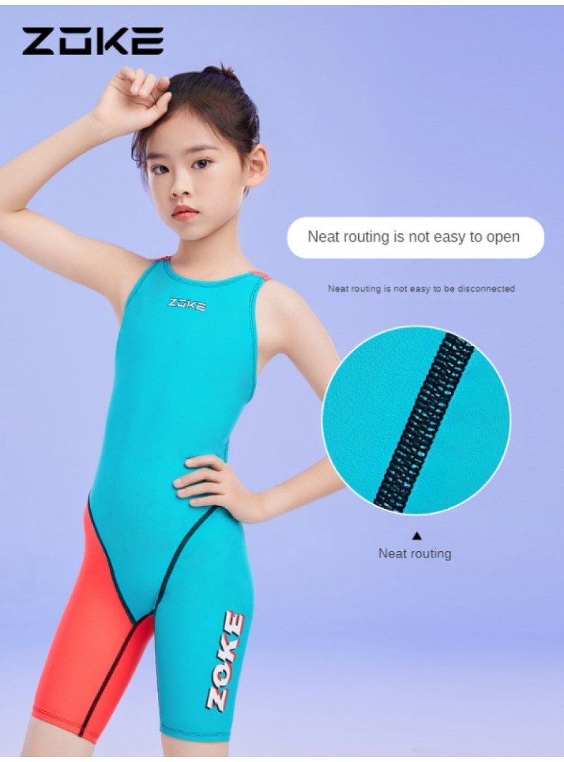 ZOKE Ready stock Professional Swimming Suit Competitive One Piece Swimsuit for girls Quick-dry ...