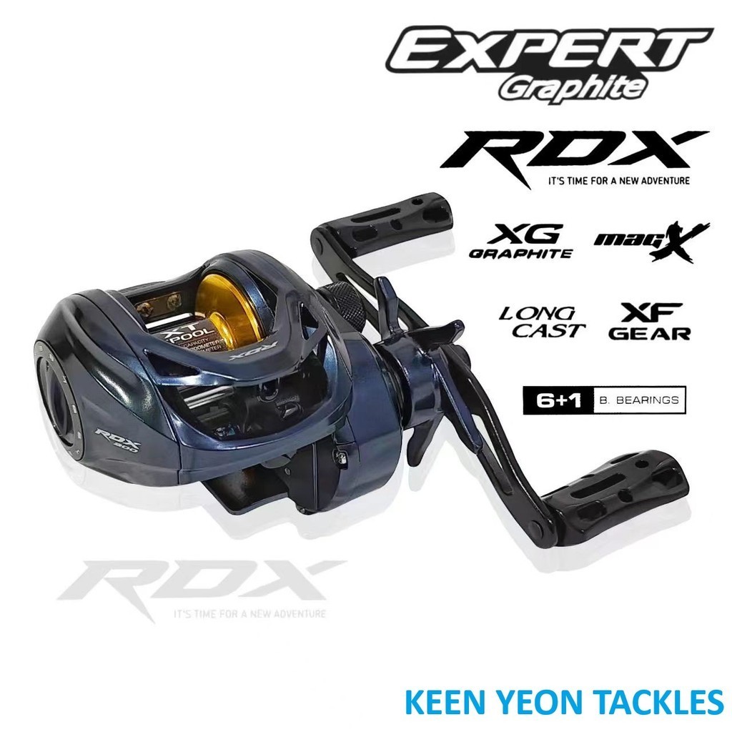 EXPERT GRAPHITE RDX BAITCASTING FISHING REEL | Shopee Malaysia