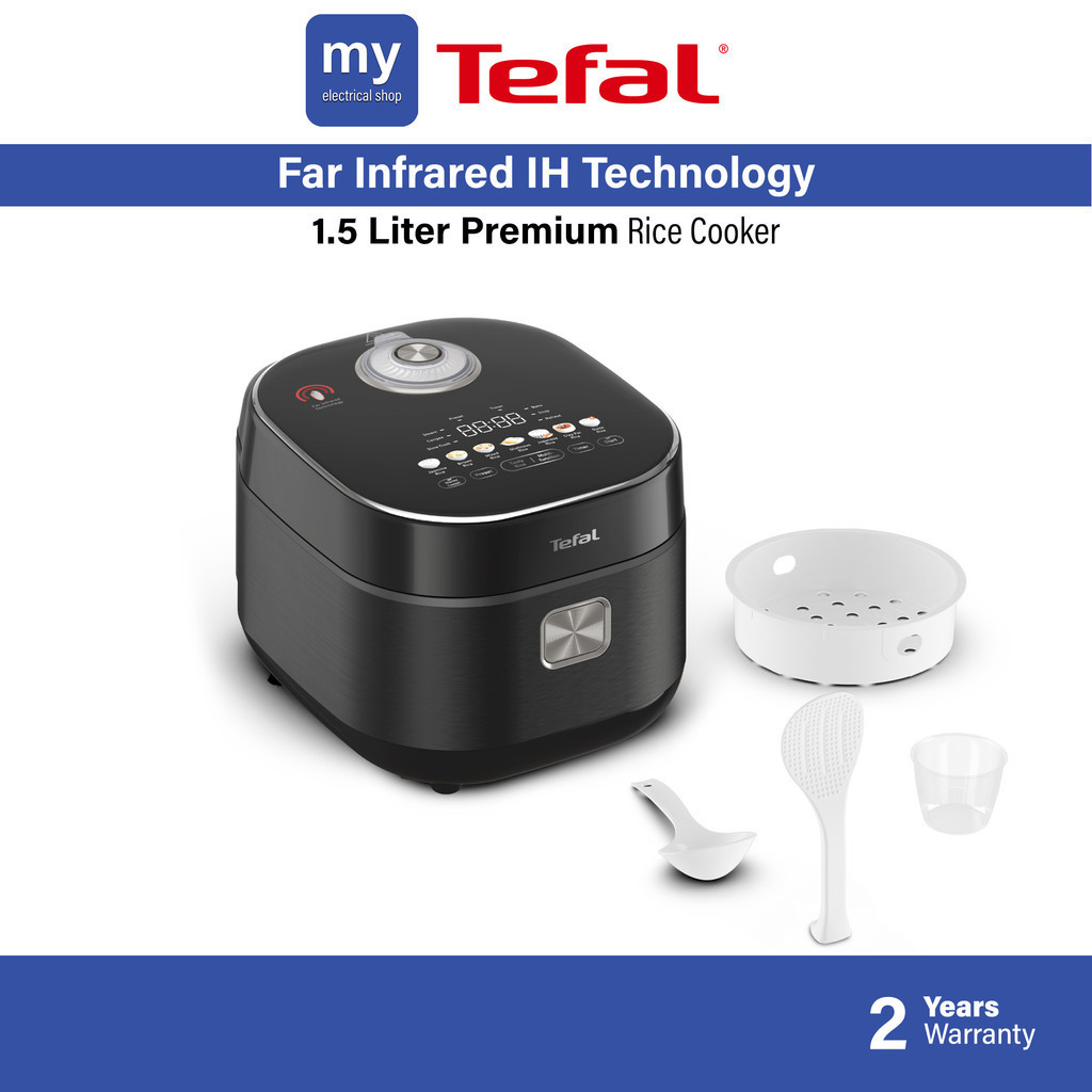 Tefal 1.5 Liter Far Infrared IH Premium 5 Star Rice Cooker RK8868 ...