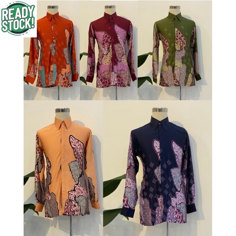 NEW DESIGN !!! KEMEJA CORAK BATIK AURORA | STOCK LIMIT | CORAK BATIK ...