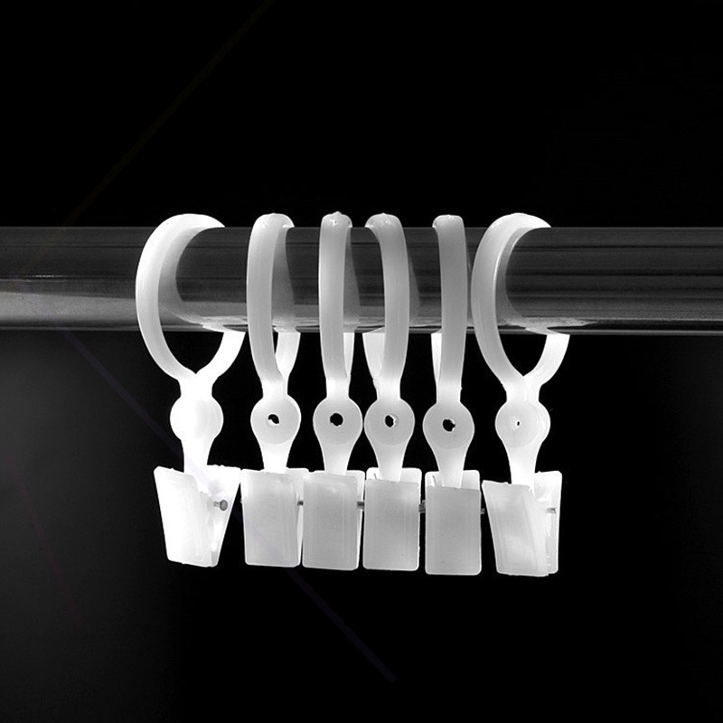 10pcs Curtain Clip Multi-function House Clips Safety Plastic Ring ...