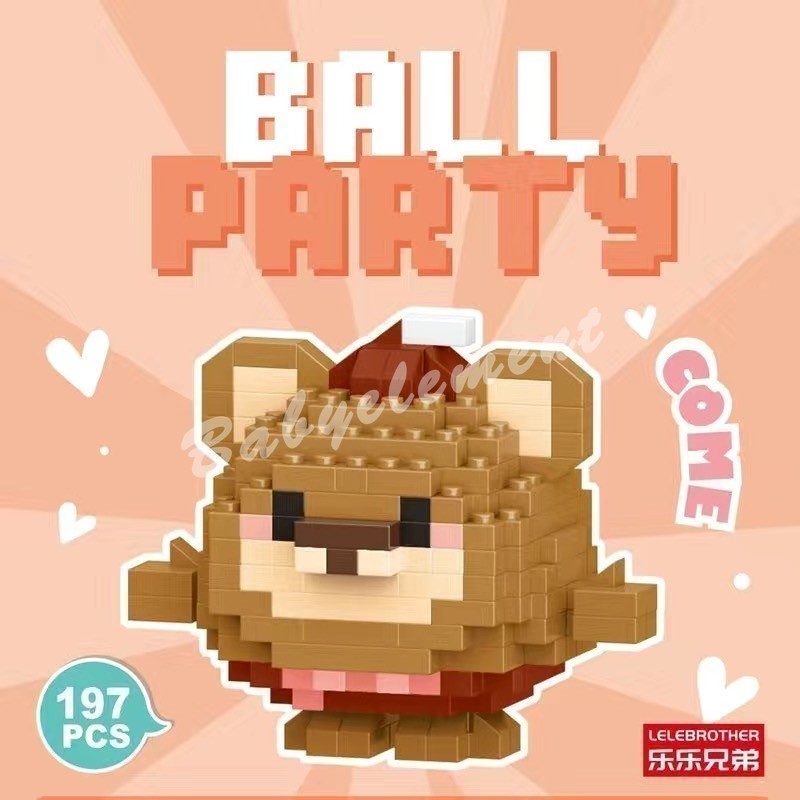 Nano Blocks animal series building blocks Bear pig monkey dairy DIY ...