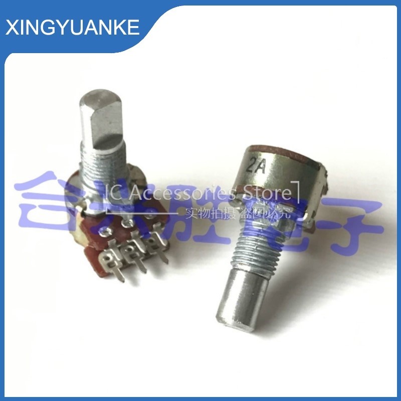 2Pcs/Lot 12 Type Potentiometer Double B50K Dual Channel Computer Audio ...