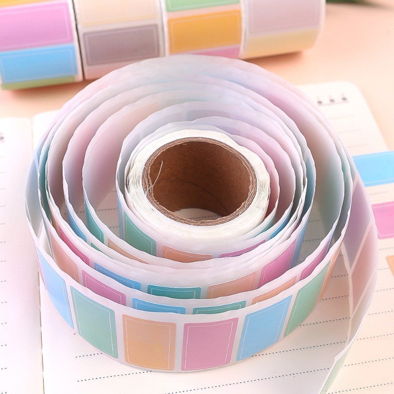 500 Pcs/Roll Waterproof Colorful Classification Stickers - Self ...