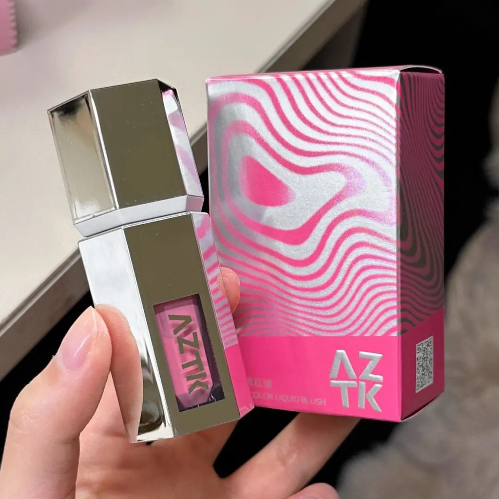 AZTK Frozen Liquid Blush Purple blush 【Beauty Blender】Matte Atmosphere ...