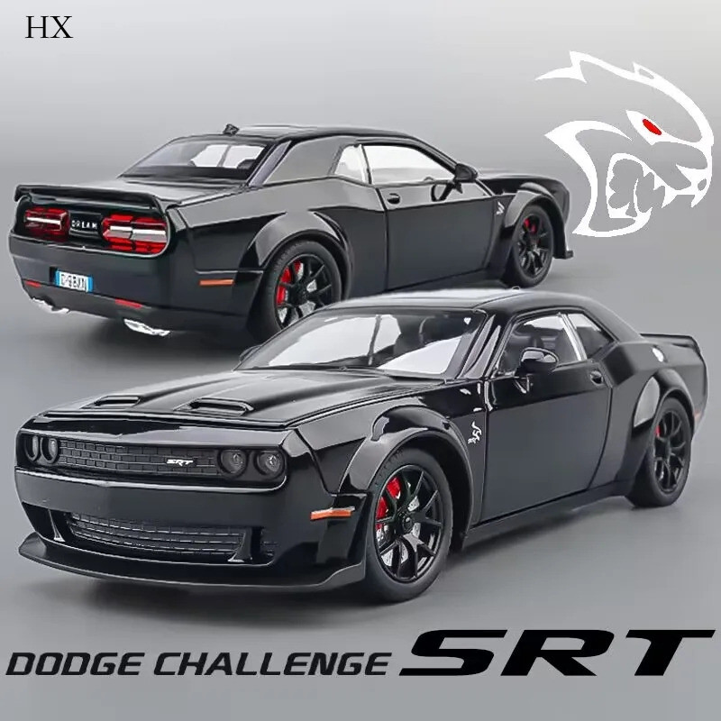 HX car 1:24 Dodge Challenger SRT Hellcat Diecast Racing Miniature Model ...