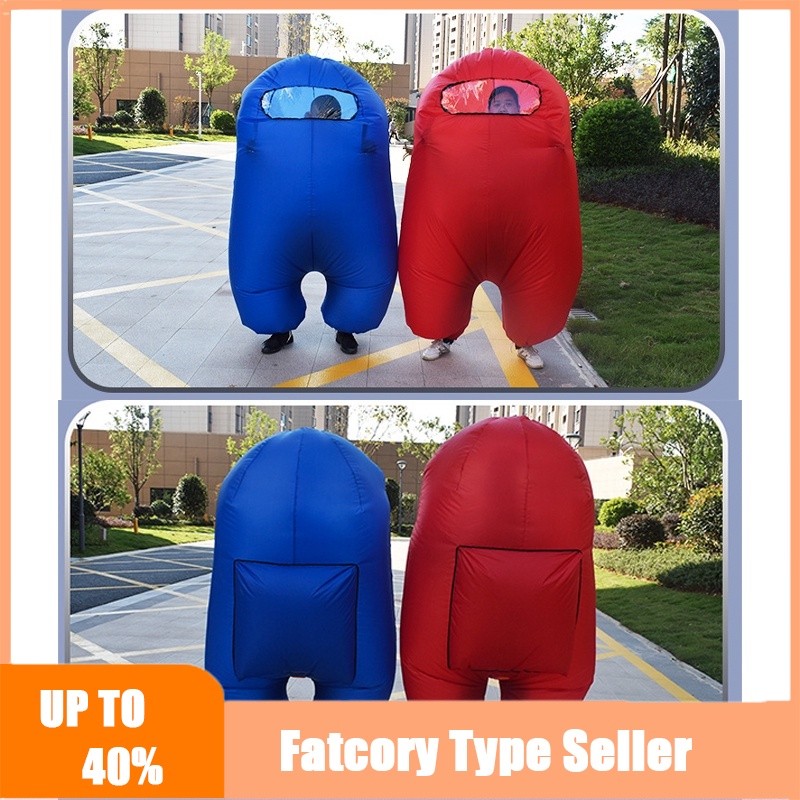 in stock Among Us Inflatable Costume Adult Kids Mascot Party Halloween ...