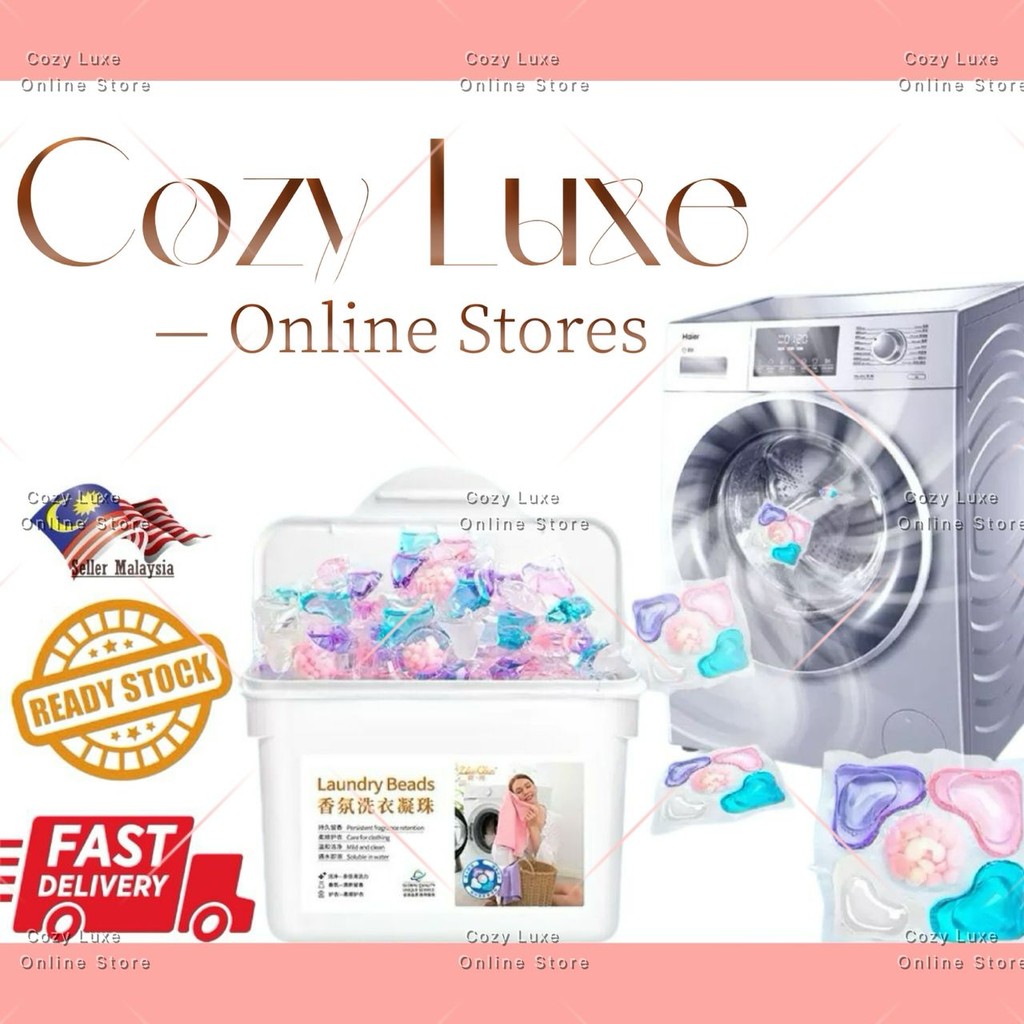 3 in 1 Detergent Cube Laundry Condensation Beads Detergent 3 IN 1 Sabun ...