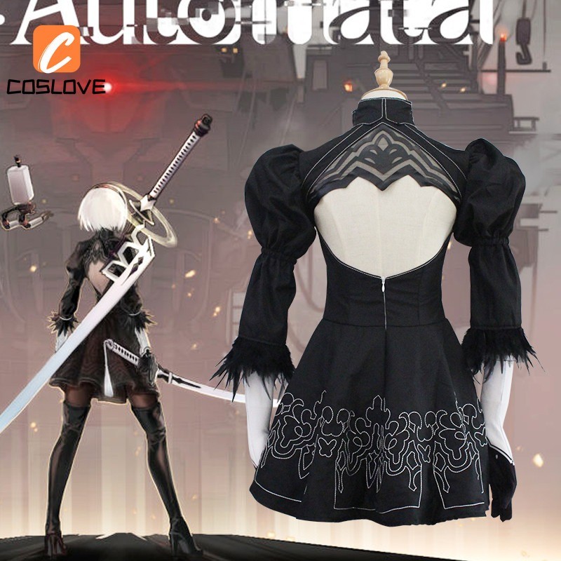 Nier Automata Yorha 2B Cosplay Clothing Full Set Costume Suit For Woman ...
