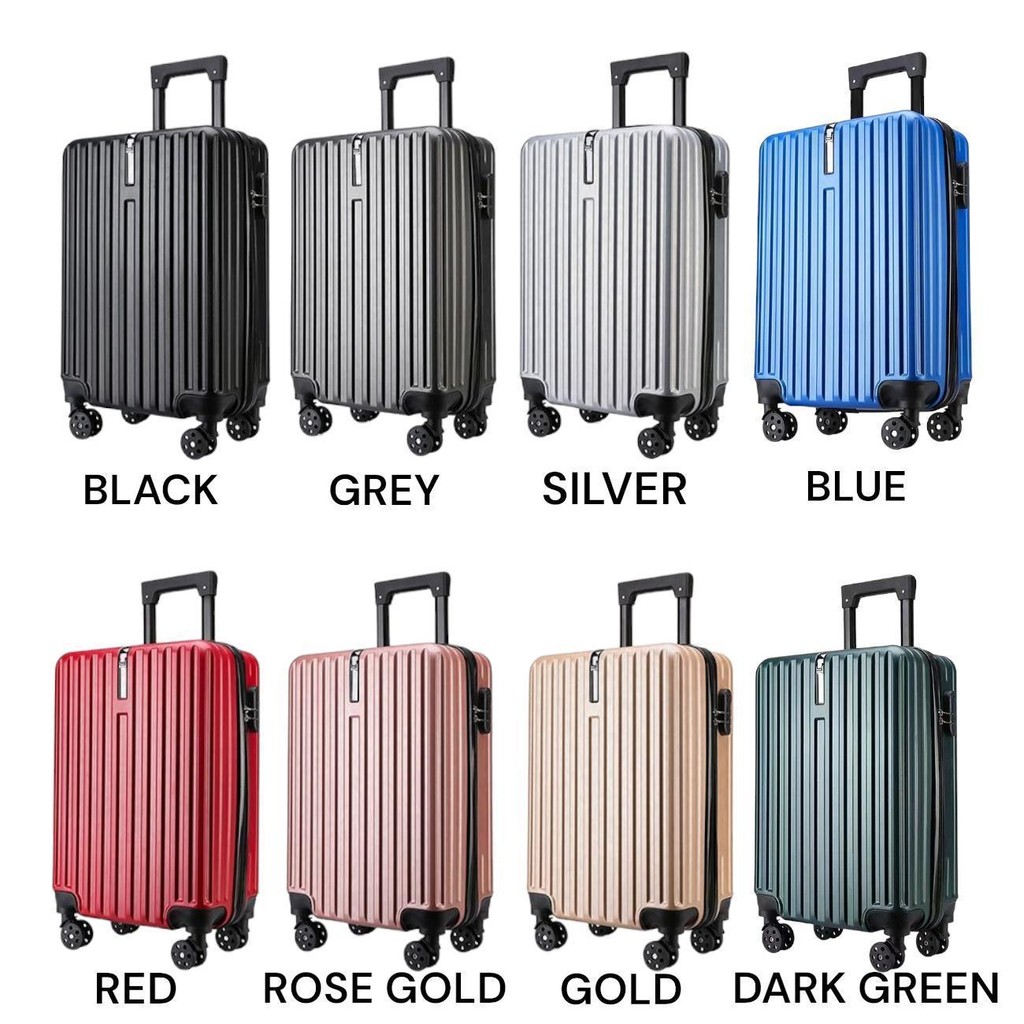 Macaron Simple Design Luggage Travel Bags Suitcase 16"20"24"Ready Stock ...