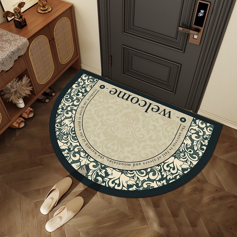 🇲🇾【MY STOCK&24H Delivery】Retro Semi-circular Floor Mat Alas Kaki Dapur ...