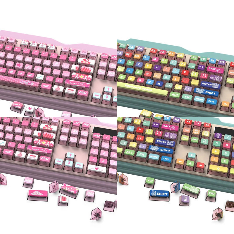 【Pudding Keycap Collection】Lotus Pudding Keycap ASA Profile PBT Four ...