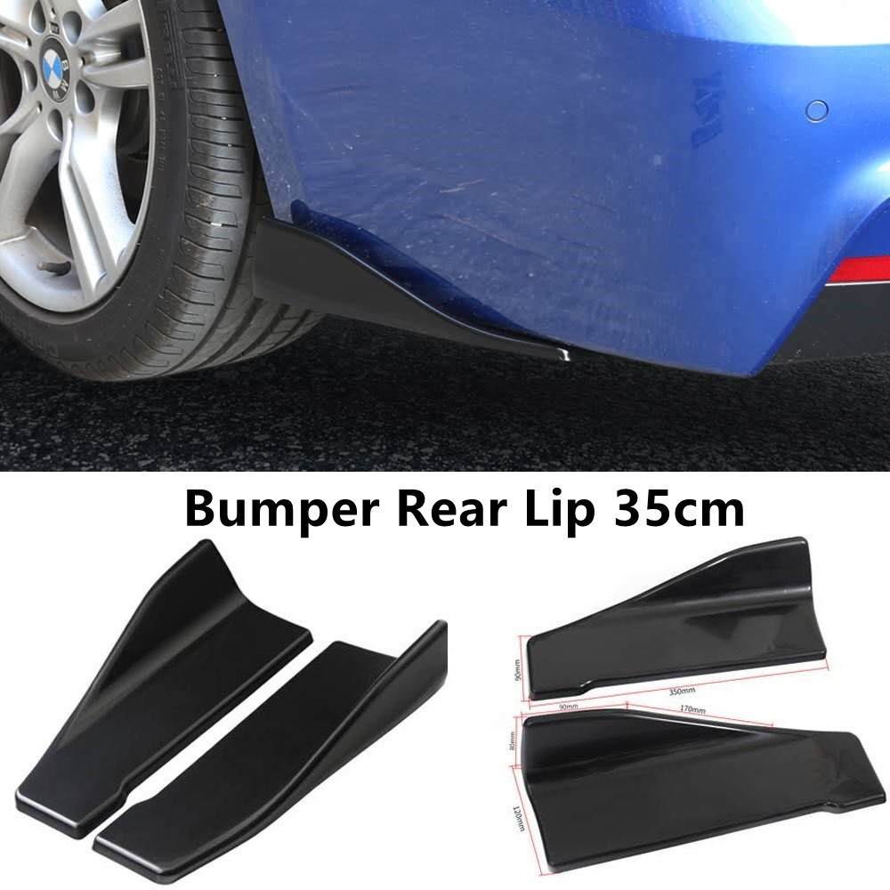 Universal Car Bumper Spoiler Rear Lip Side Skirt Rocker Wings 35cm ...