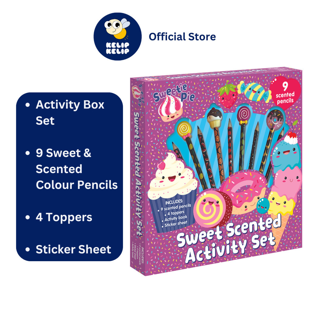 Sweetie Pie Activity Book Gift Set For Kids (Boxset) with 9 Scented ...
