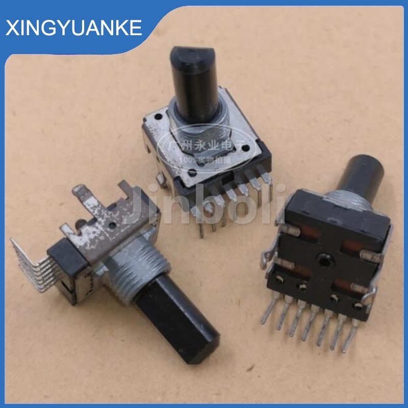 2PCS RK14 Type 7Pins Double Vertical Rotary Potentiometer A50K A503 ...