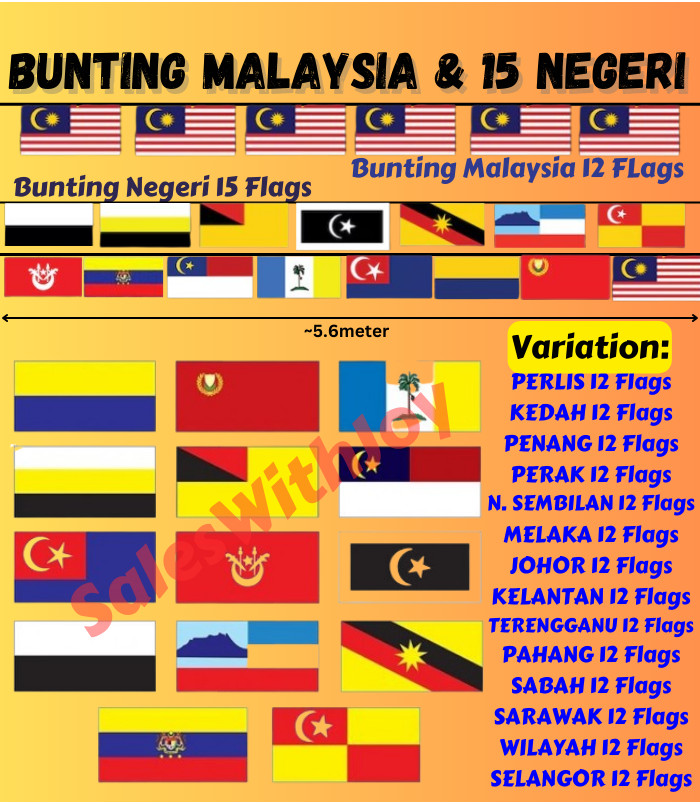 【SalesWithJoy】Flag Malaysia Bendera Malaysia Jalur Gemilang Bendera ...