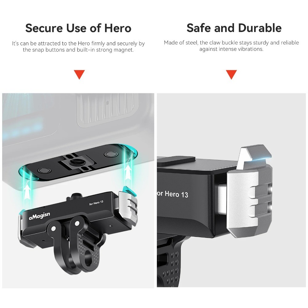 Metal Magnetic Quick Release Base For Gopro 13 Adapter Holder Bracket ...