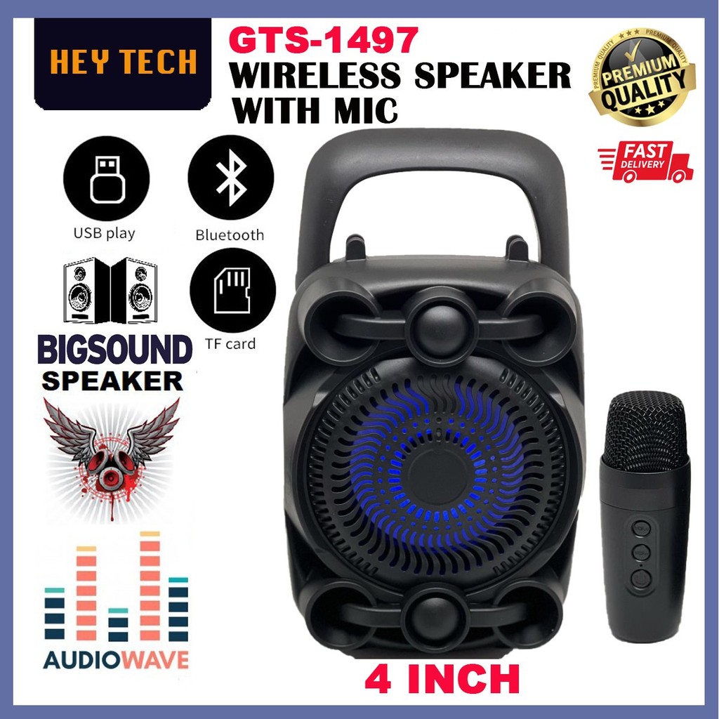 Mini Karaoke Speaker Portable Bluetooth Speaker KTV Set With Bass ...