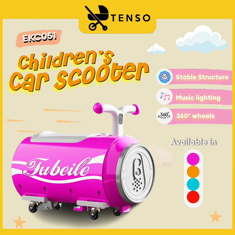 Tenso EKC051 New Children's Car Cola Cans Scooter Baby Swing Car ...