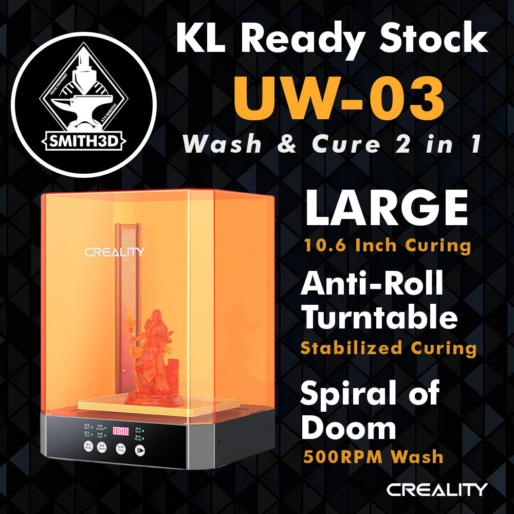 Creality UW-03 Wash and Cure Machine For 3D Printer Washing and Curing ...