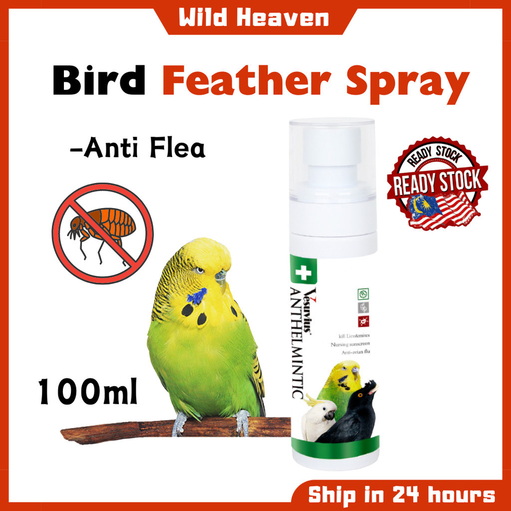 Bird Anti Flea Mite & Lice Spray for Birds Feather Miracle Care Feather ...