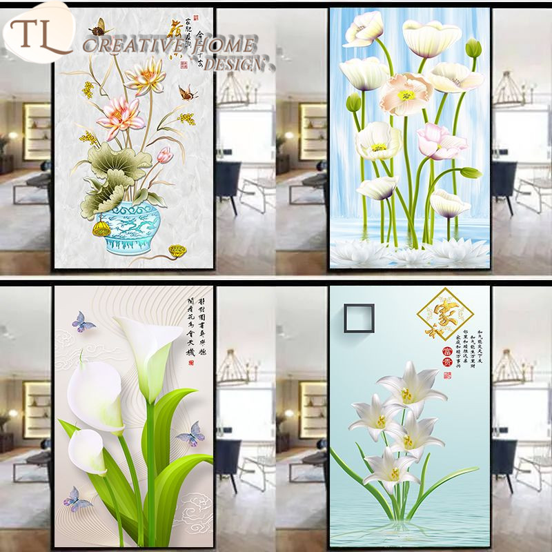 Customizable Glass Film Living Room Sliding Door Bathroom Light ...