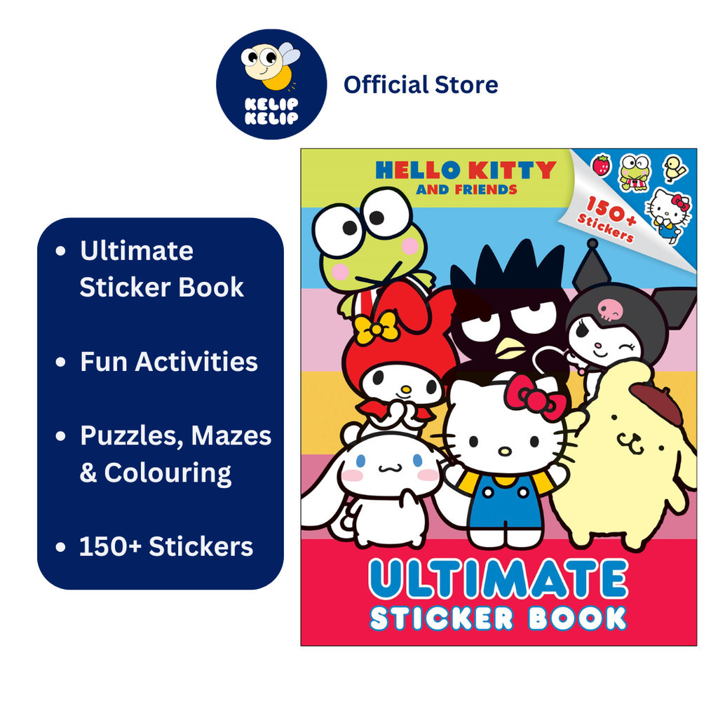 Hello Kitty & Friends Ultimate Sticker Book For Kids With 150+ Stickers ...