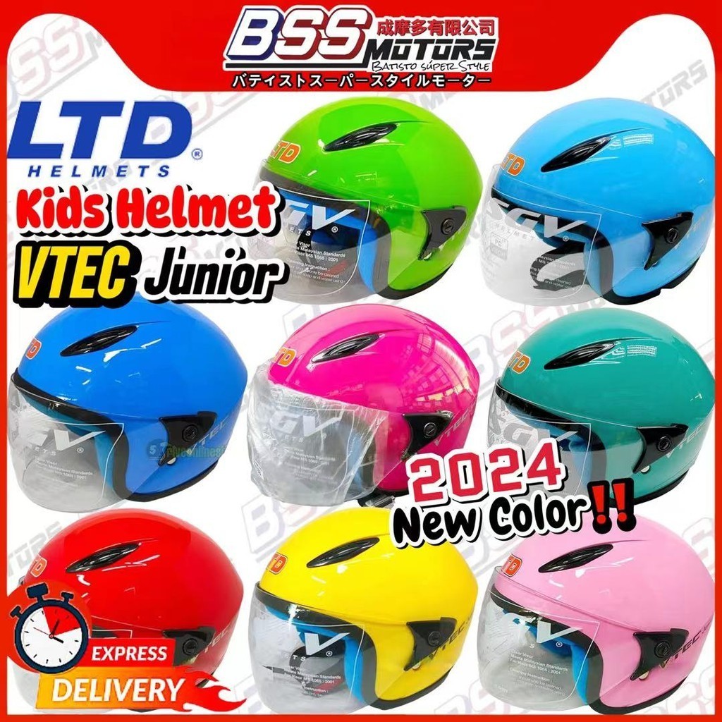 (2024 NEW COLOR) ORIGINAL Helmet SGV LTD VTEC Junior SIRIM Certified 3 ...