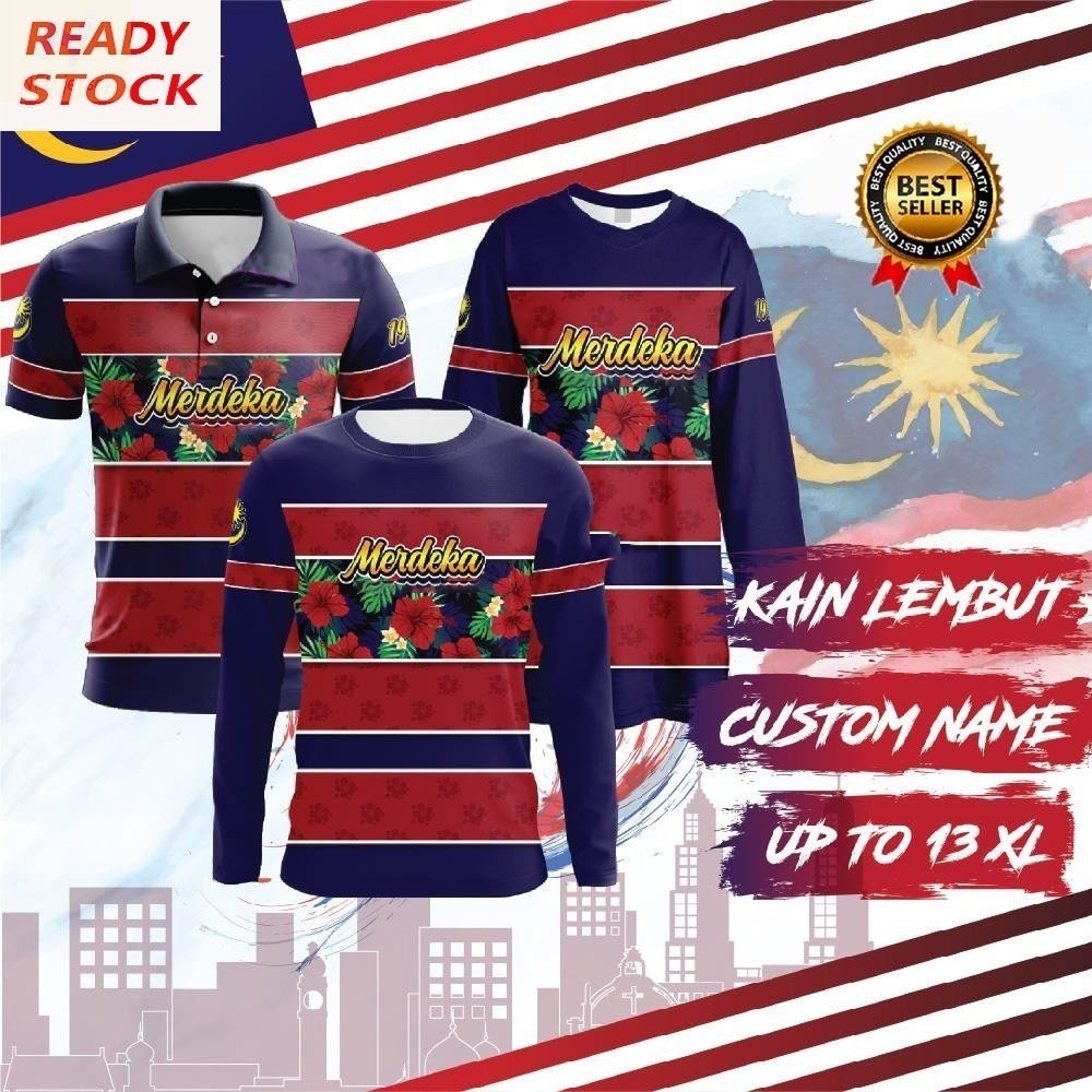 Merdeka Jersey MALAYSIA MERDEKA 67 2024 SPECIAL DESIGN | Shopee Malaysia