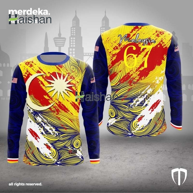 Malaysia 67th Merdeka 2024 Design Sublimation Jersey | Shopee Malaysia