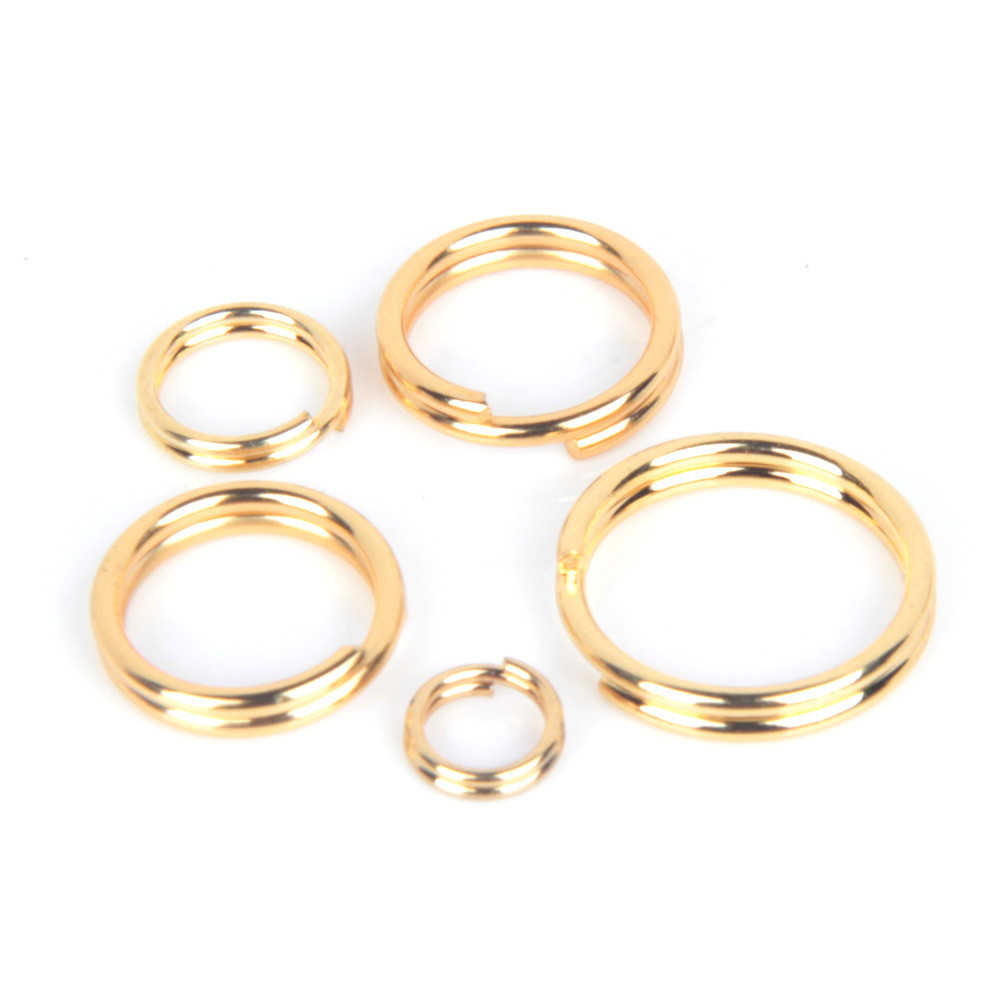 XHN50/100pcs 5-15mm Stainless Steel Open Double Jump Rings Double Split ...