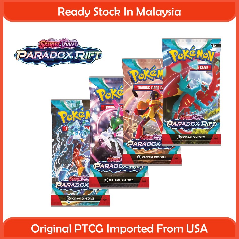 [100% Genuine] SV04 Pokemon PTCG: Paradox Rift Booster Pack Pokemon ...