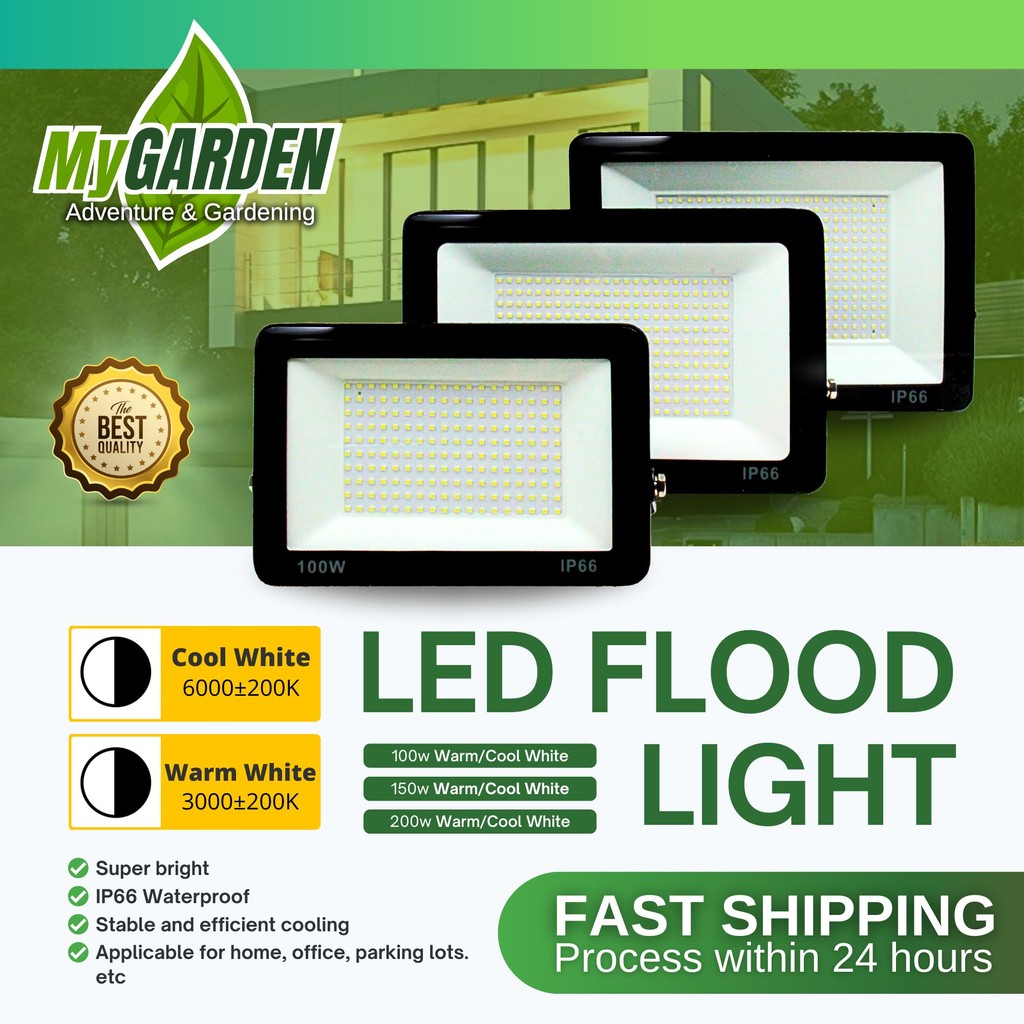 IP66 Waterproof SMD LED Flood Light Warm White / Cool White Outdoor ...
